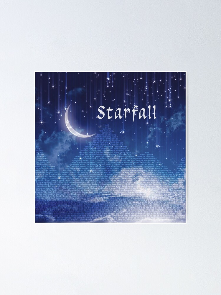 "ACOMAF Starfall Scene (text)" Poster for Sale by cjah | Redbubble