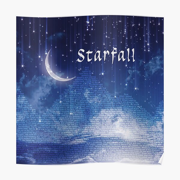 "ACOMAF Starfall Scene (text)" Poster for Sale by cjah | Redbubble