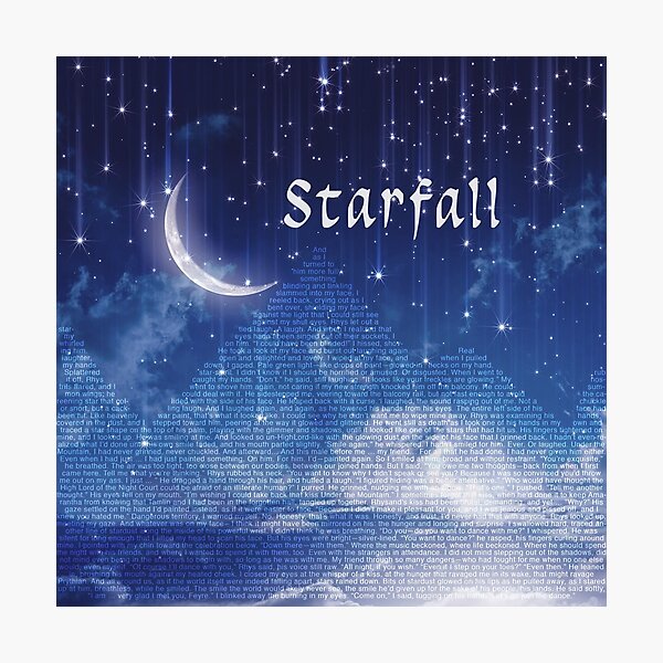 "ACOMAF Starfall Scene (text)" Photographic Print by cjah | Redbubble