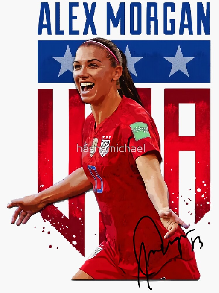 "Alex Morgan Art" Sticker for Sale by hasnamichael | Redbubble