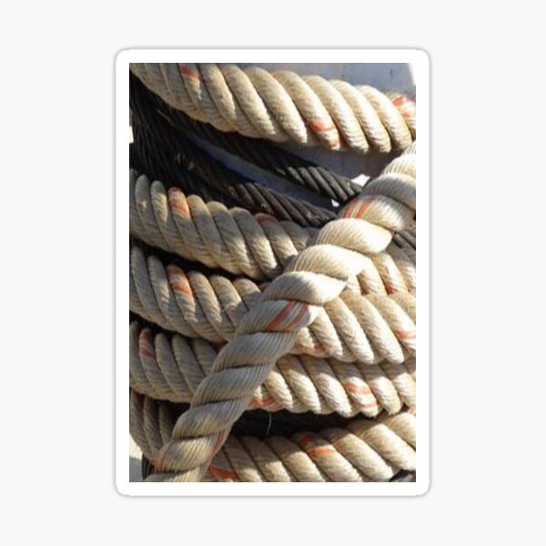"Coiled Rope" Sticker by sloganwriter12 | Redbubble