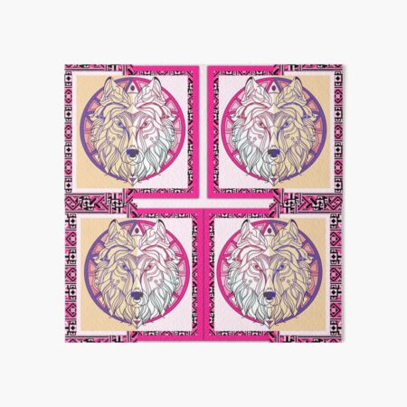 Prints Pink Bow 6x6 Mini Zentangle Print Giclée etna.com.pe