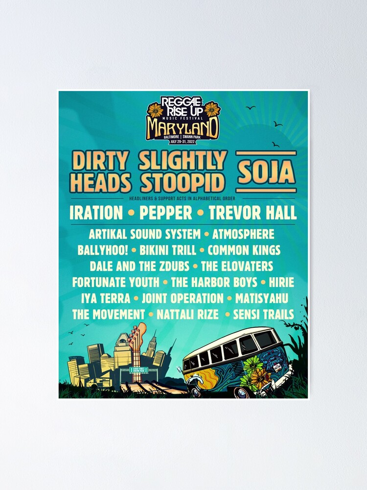 "reggae rise up maryland 2022 masmei" Poster for Sale by iaxelbeyt ...