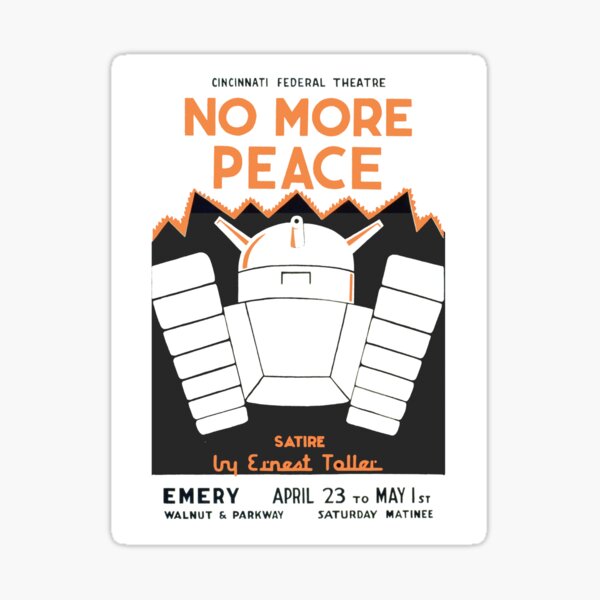 "No More Peace, Vintage Propaganda, Vintage Artwork Poster Graphic ...