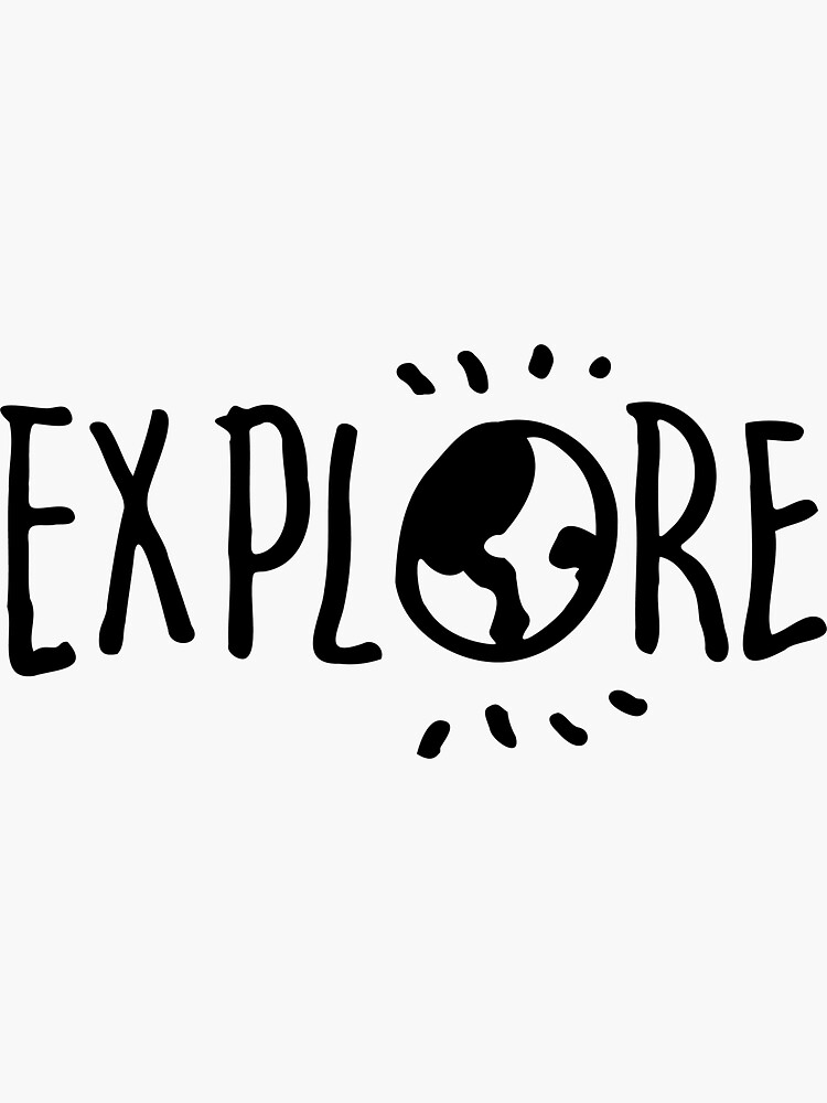 "Explore Sticker by Lincung Stock" Sticker for Sale by Vcaramell ...