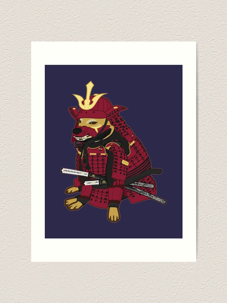 "Samurai Cheems" Art Print for Sale by Rzera- | Redbubble
