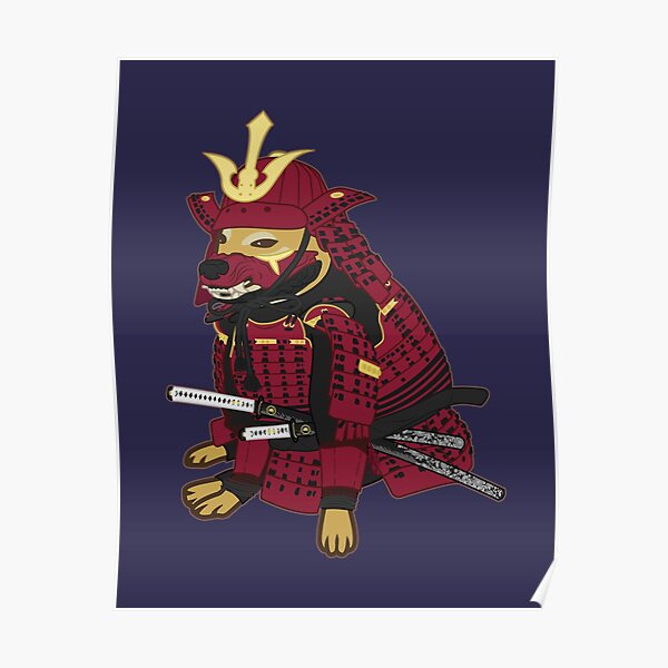 "Samurai Cheems" Poster for Sale by Rzera- | Redbubble