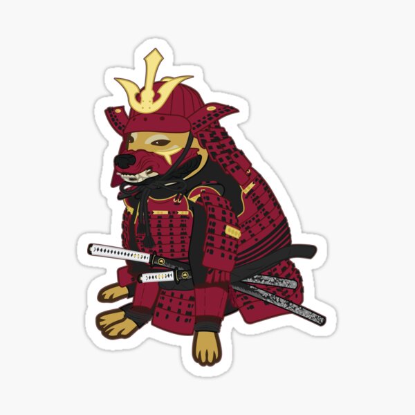 "Samurai Cheems" Sticker for Sale by Rzera- | Redbubble