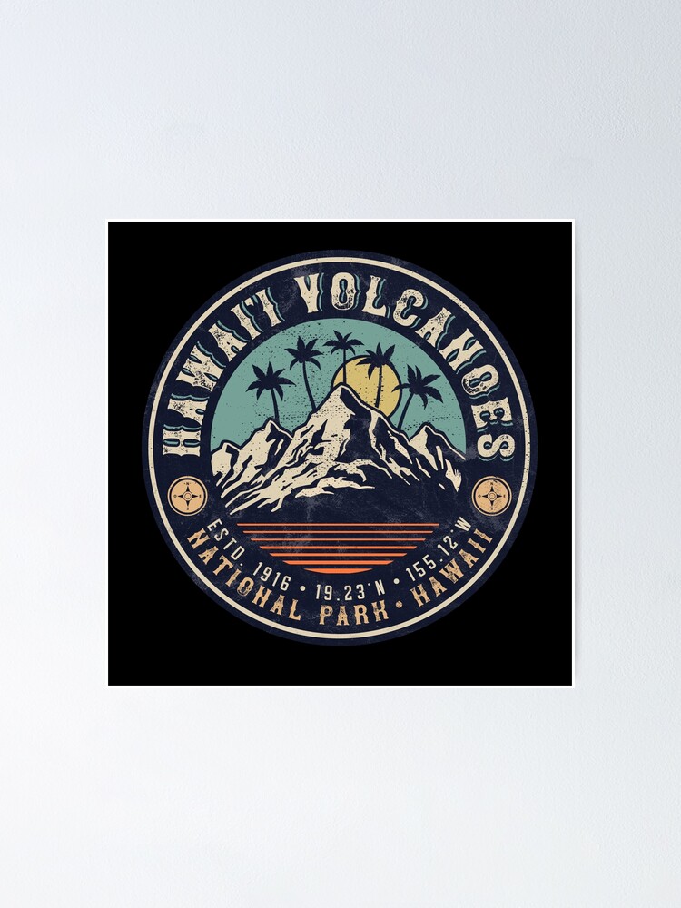 "Hawaii Volcanoes National Park Islands Vintage" Poster for Sale by MarkusShirts | Redbubble