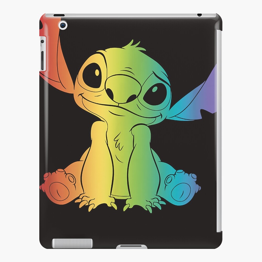 Lilo And Stitch Rainbow Stitch Fill Pride Ipad Case And Skin By