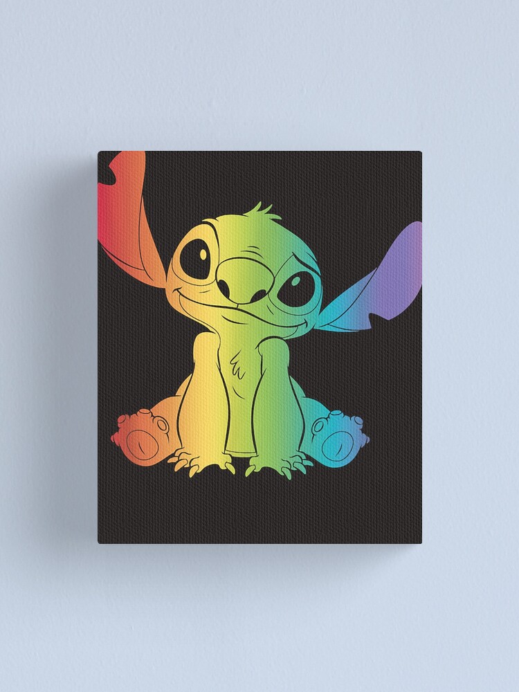 "Lilo & Stitch Rainbow Stitch Fill Pride " Canvas Print for Sale by ...