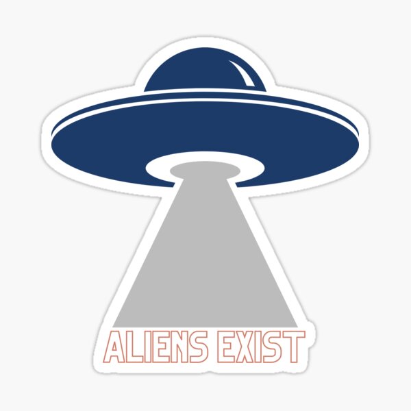 " Aliens Exist" Sticker for Sale by Murphling | Redbubble