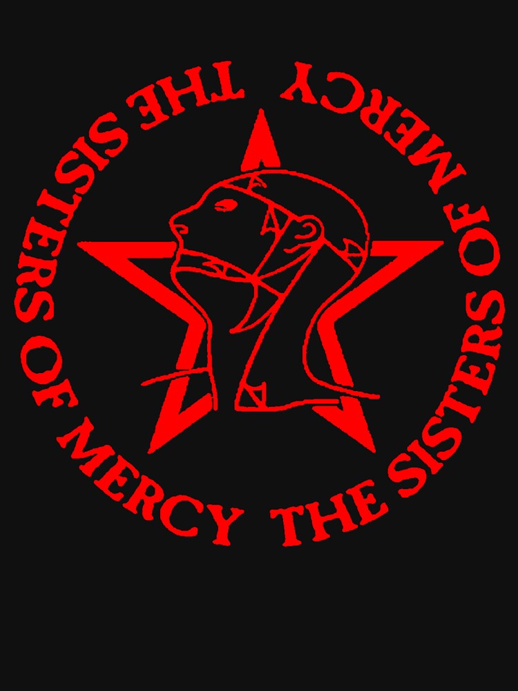 "red logo best selling the sisters of mercy rock band" Classic T-Shirt ...