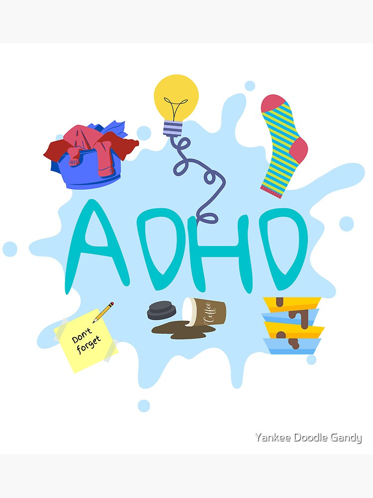 "Visual representation of ADHD" Poster for Sale by gandalfnz | Redbubble