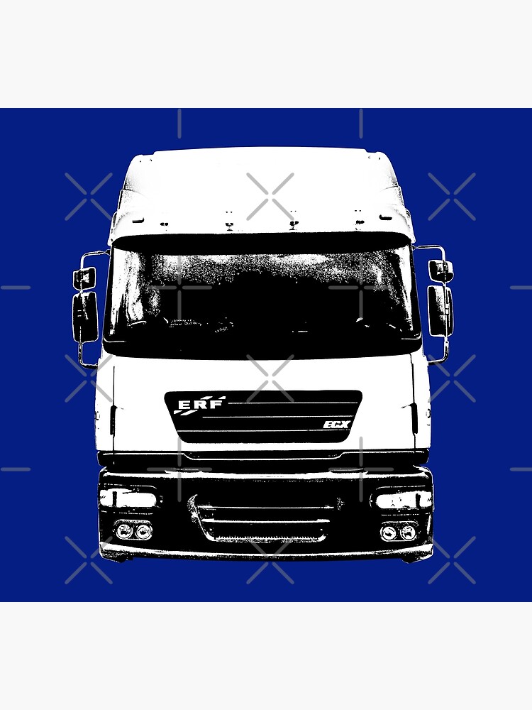 "Classic ERF ECX lorry monoblock black/white" Poster by soitwouldseem ...