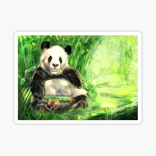 "Giant Panda" Sticker for Sale by alandodrawing | Redbubble