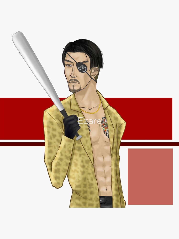 "Majima Goro" Sticker for Sale by Ezarel | Redbubble