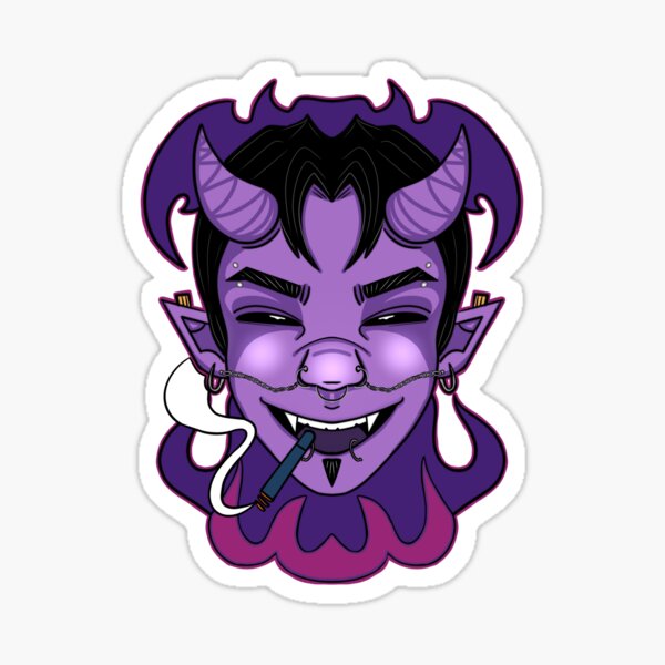 "Hellish Imp" Sticker for Sale by ClubBanshee | Redbubble