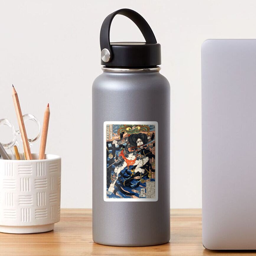 "Rori Hakucho Chojun by Utagawa Kuniyoshi (1753-1806), a traditional Japanese ukiyo-e style ...