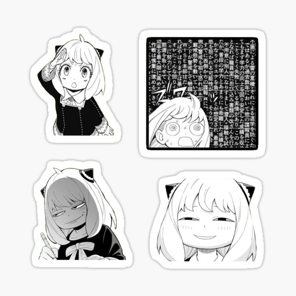 "[ SALE ] ⭐⭐⭐⭐⭐ SPY X FAMILY Anya Pack" Sticker for Sale by Deep-Melody ...