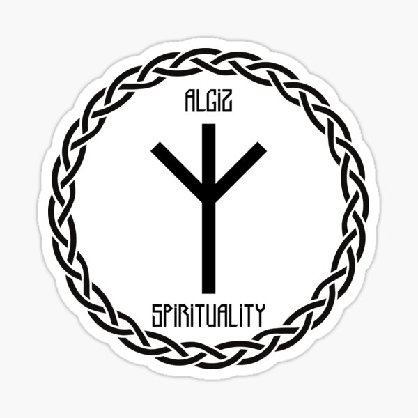 "Algiz Rune Celtic Knot Shirts & Accessories" Sticker for Sale by ...