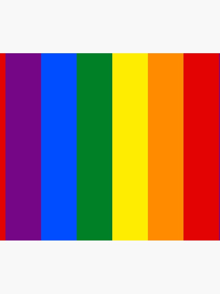 Vertical Gay Pride Rainbow Flag Shower Curtain By Podartist Redbubble