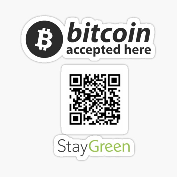 "Custom Bitcoin receiving barcode wallet" Sticker for Sale by ...