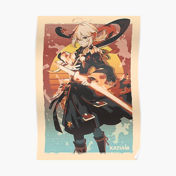 "Genshin Impact Kazuha" Poster for Sale by I-Lov3-Anime | Redbubble