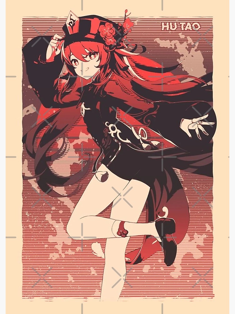 "Genshin Impact Hu Tao" Poster for Sale by I-Lov3-Anime | Redbubble