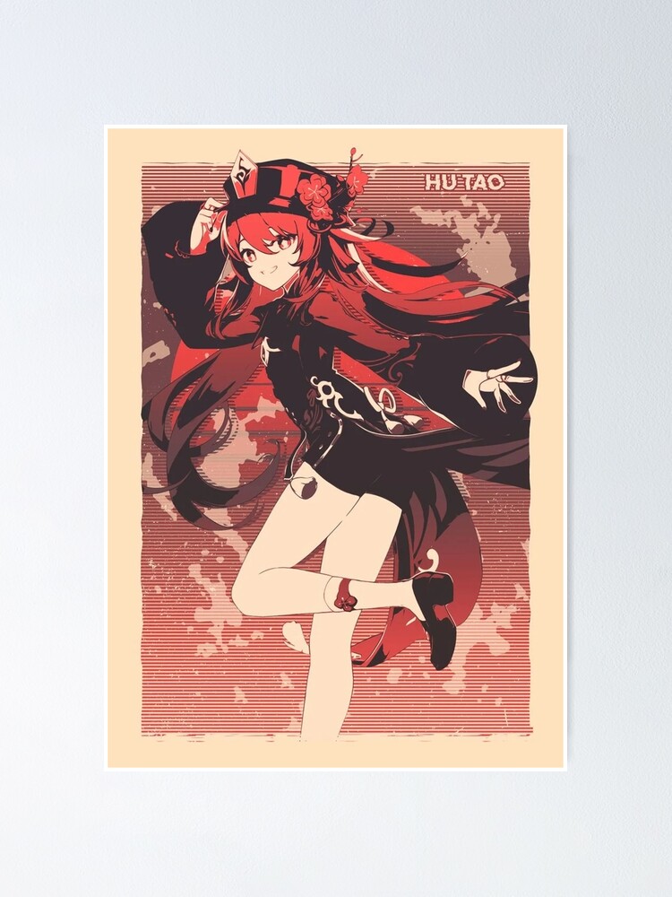 "Genshin Impact Hu Tao" Poster for Sale by I-Lov3-Anime | Redbubble