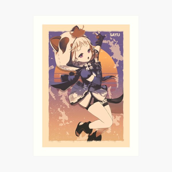 "Genshin Impact Sayu" Art Print for Sale by I-Lov3-Anime | Redbubble