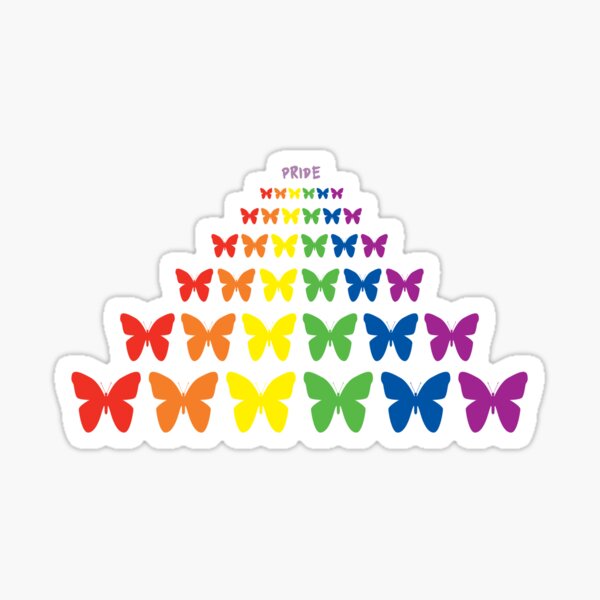 "Pride Butterflies" Sticker for Sale by elisagavi | Redbubble