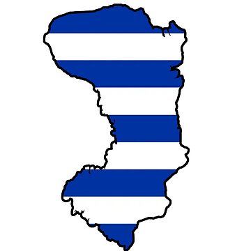 "Chios Greek Island Greece Map Χίος, Ελλάδα Blue White Greek Flag Black ...