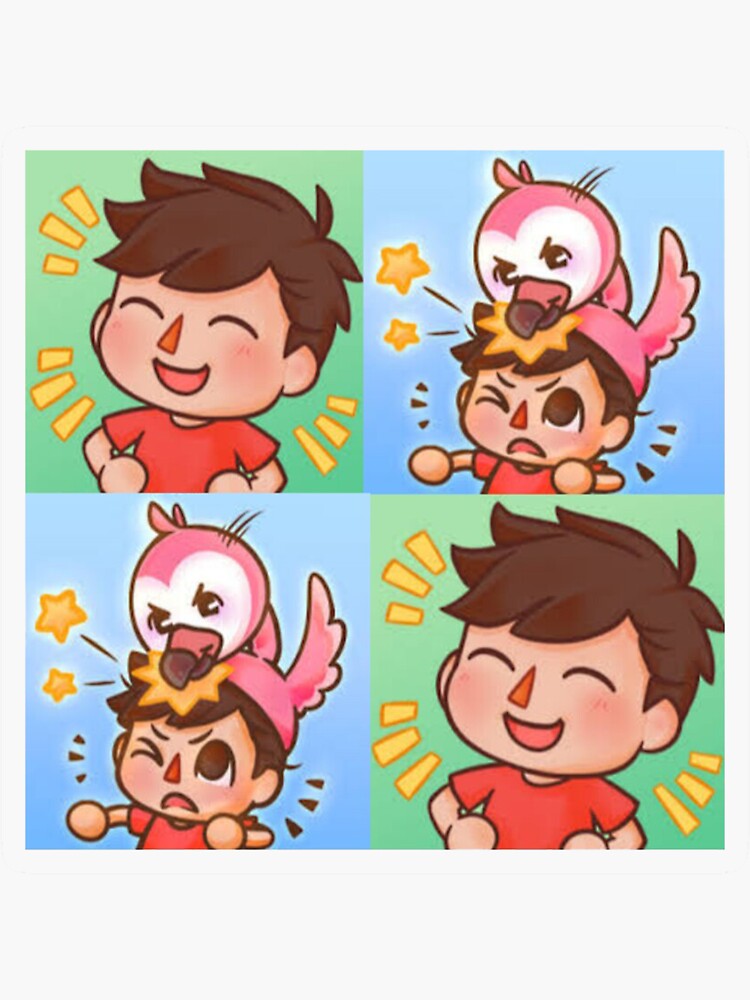 "albertsstuff, roblox, flamingo, funny, acc" Sticker for Sale by ...
