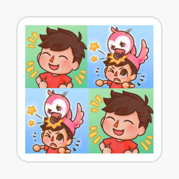 "albertsstuff, roblox, flamingo, funny, acc" Sticker for Sale by ...