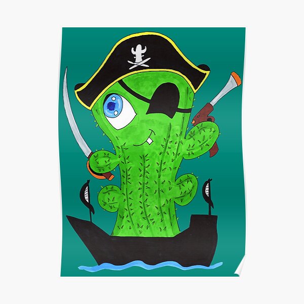 "Cactus Pirate" Poster for Sale by FilMate | Redbubble