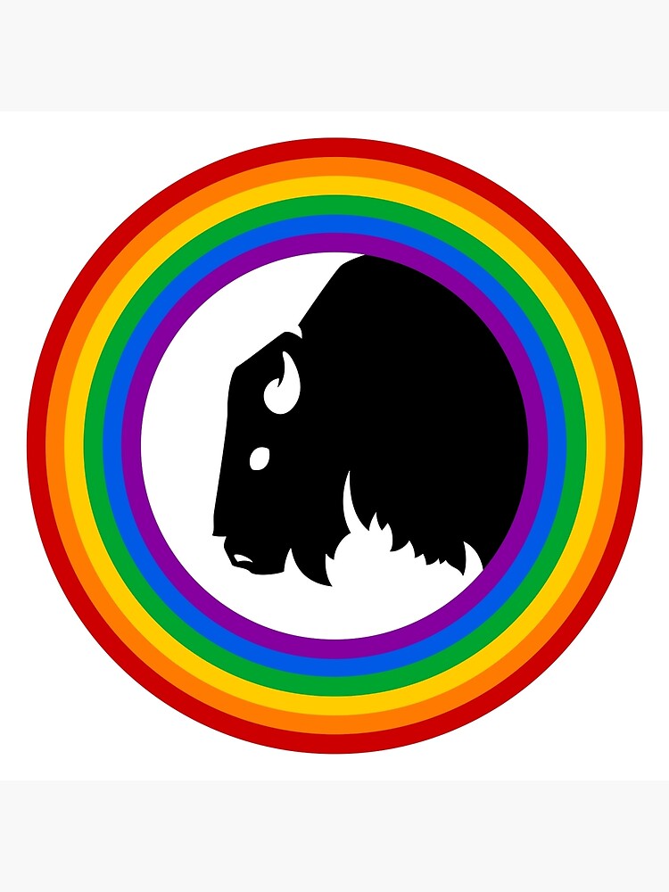 "Pride Buffalo LGBTQ" Poster for Sale by MissBuffalove | Redbubble