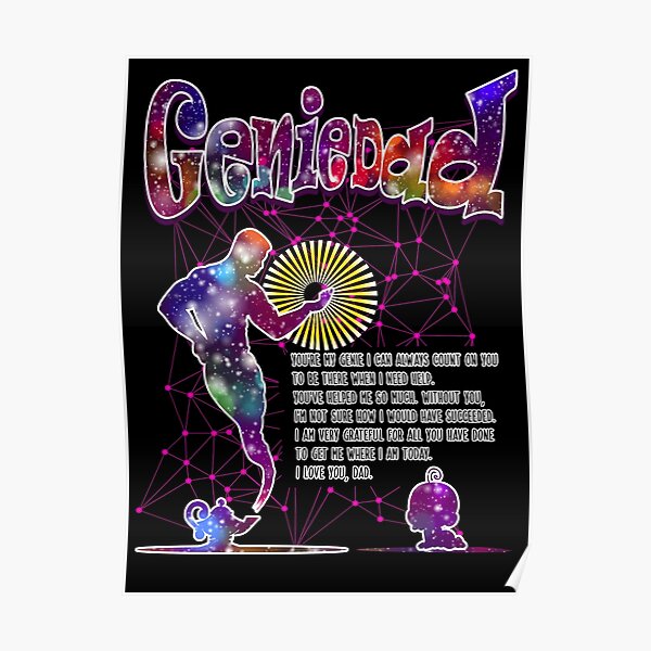 Póster «Genie Dad (BR),Eres mi genio. Siempre puedo contar contigo para ...