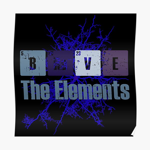 "Brave the Elements" Poster for Sale by Cavemen | Redbubble