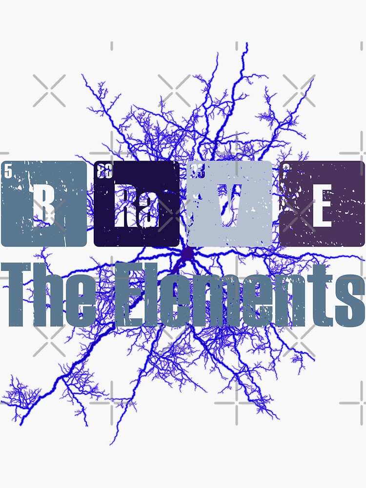 "Brave the Elements" Sticker for Sale by Cavemen | Redbubble