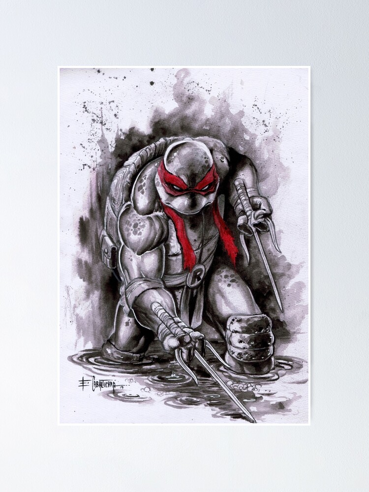 "TMNT RAPHAEL" Poster by ArtHivePH | Redbubble