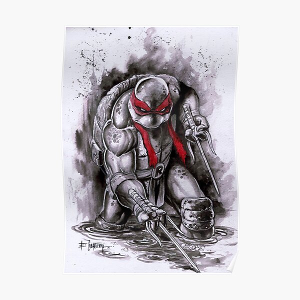 "TMNT RAPHAEL" Poster by ArtHivePH | Redbubble