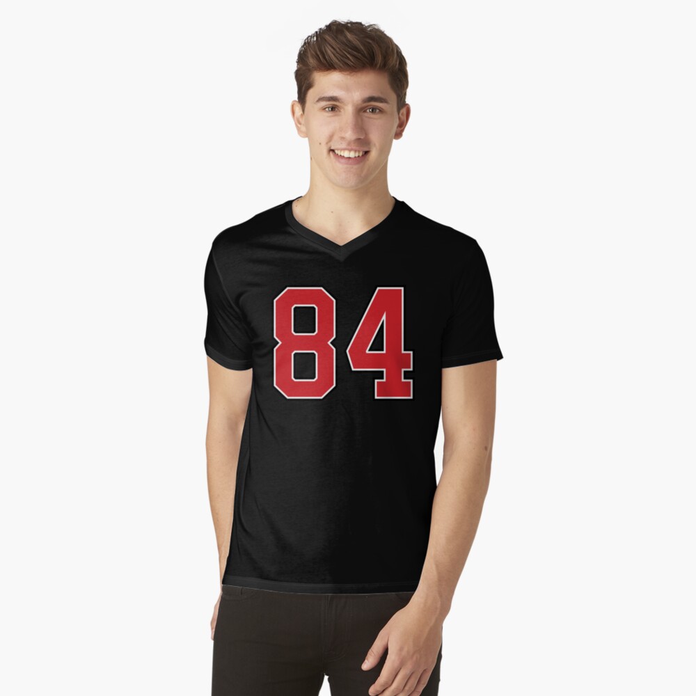 "Sports Number 84, red black color lucky sport eighty four" Sticker for ...