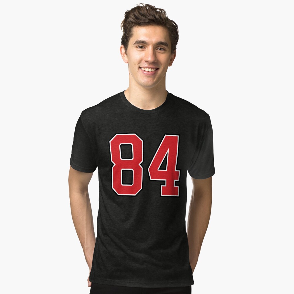 "Sports Number 84, red black color lucky sport eighty four" Sticker for ...