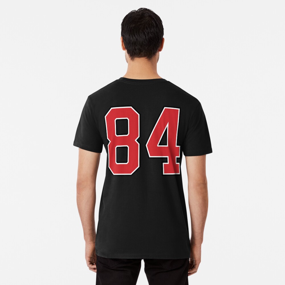 "Sports Number 84, red black color lucky sport eighty four" Sticker for ...