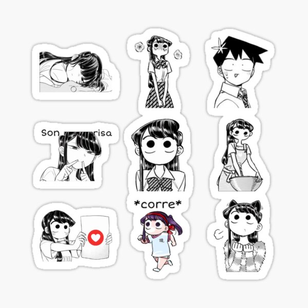 "Komi Cant Communicate Komi San Wa Comyushou Cool pack 35" Sticker for ...