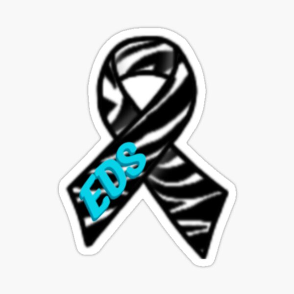 "Ehlers-Danlos Syndrome Awareness Ribbon" Sticker by CarriganBrooks ...