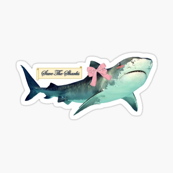 "Save the Sharks" Sticker for Sale by Blue97 | Redbubble