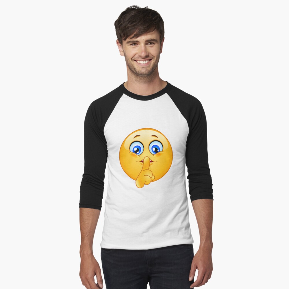 "Hush Emoticon" Sticker for Sale by Yael Weiss | Redbubble