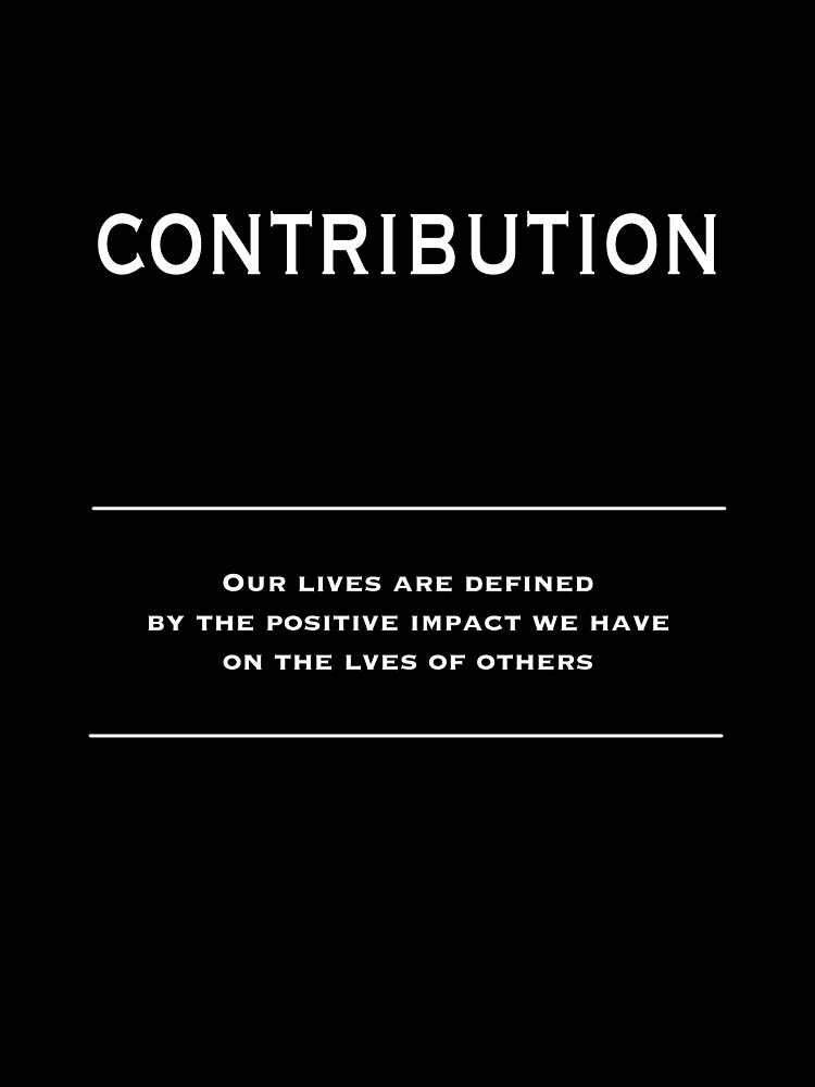 "Contribution - Motivational Inspirational Corporate Office Wall Art ...